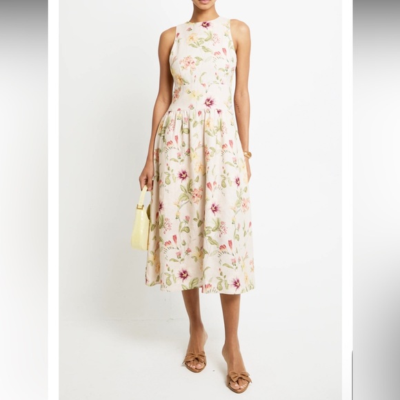o.p.t | Dresses | Opt Lisette Linen Dress | Poshmark
